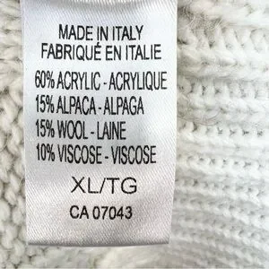 Anthropologie | Sweaters | Anthro Elsamanda Italy Alpaca Blue White ...